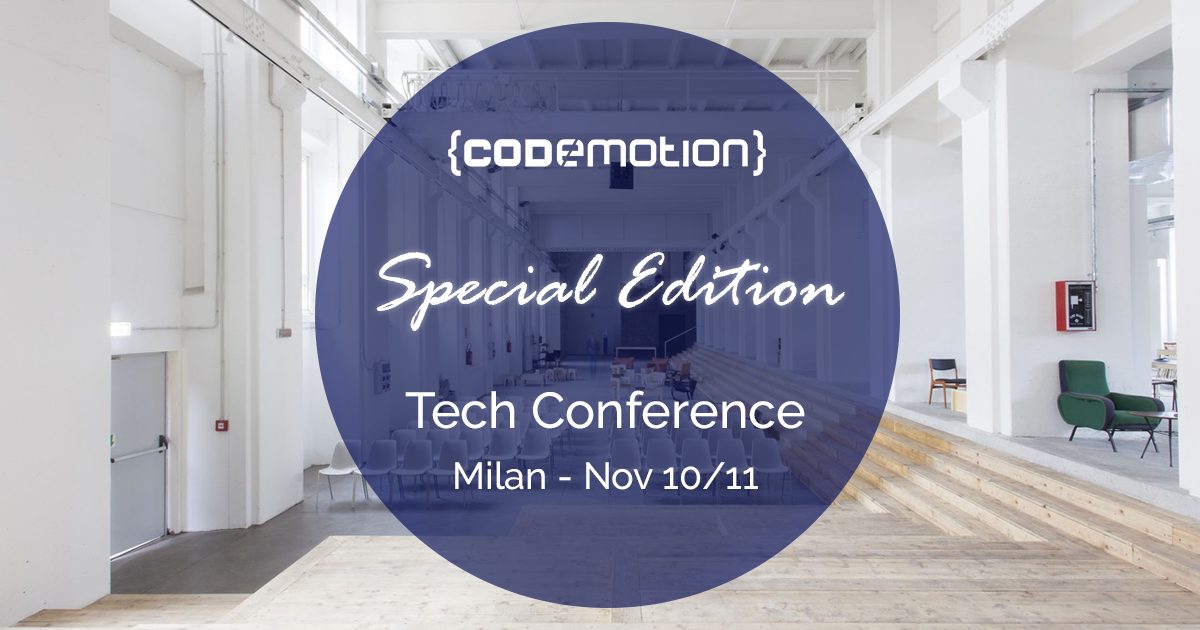 Press Release | Codemotion Milan 2017